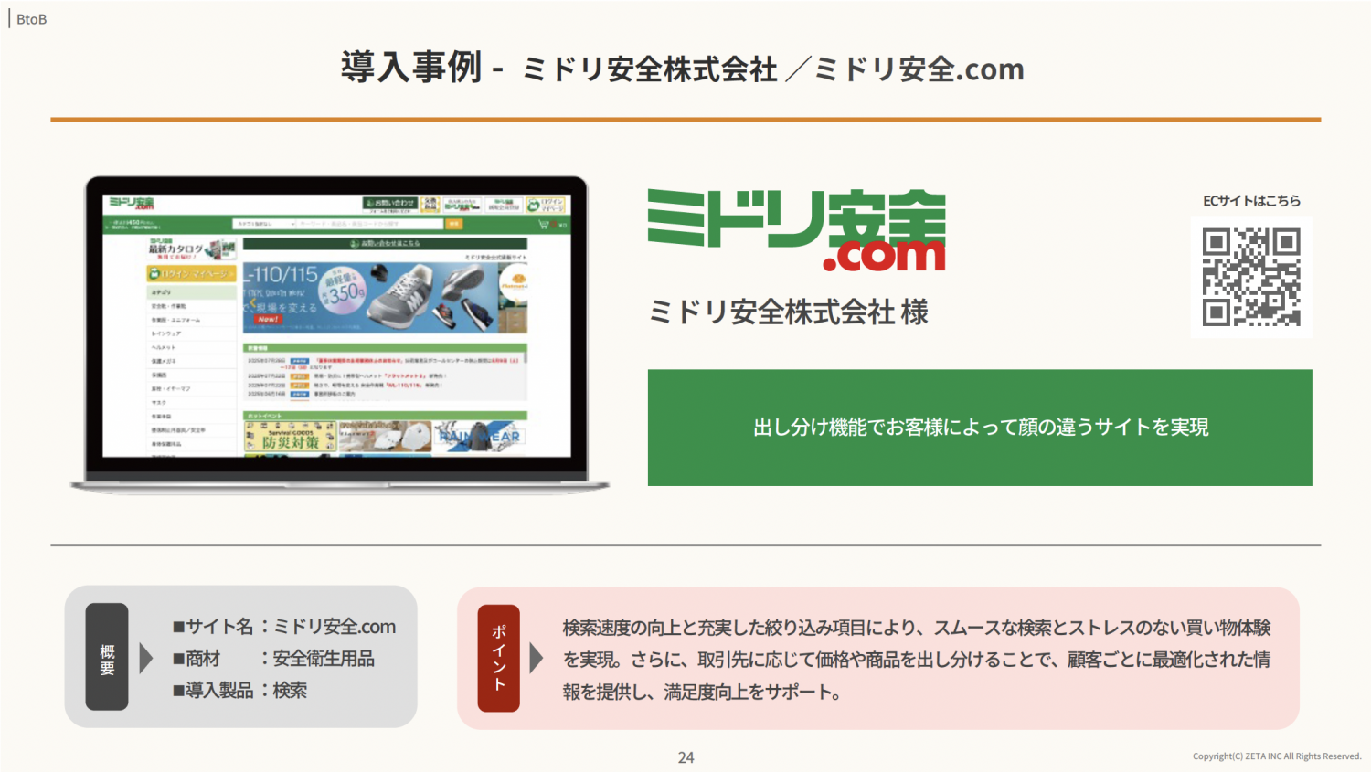 メルマガ経由資料DLページ(事例集) | ZETA INC